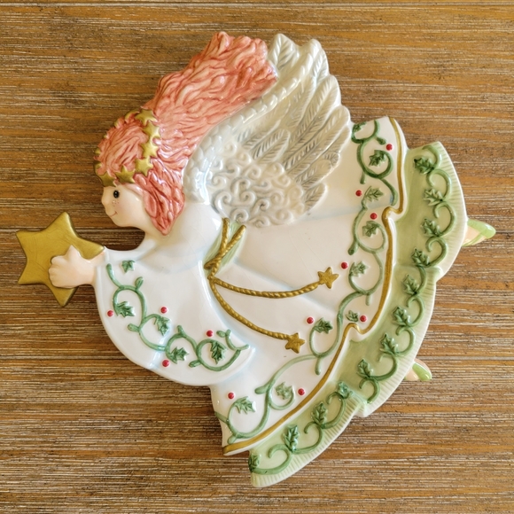 Fitz and Floyd | Dining | Fitz Floyd Moonbeams Angel Dish | Poshmark